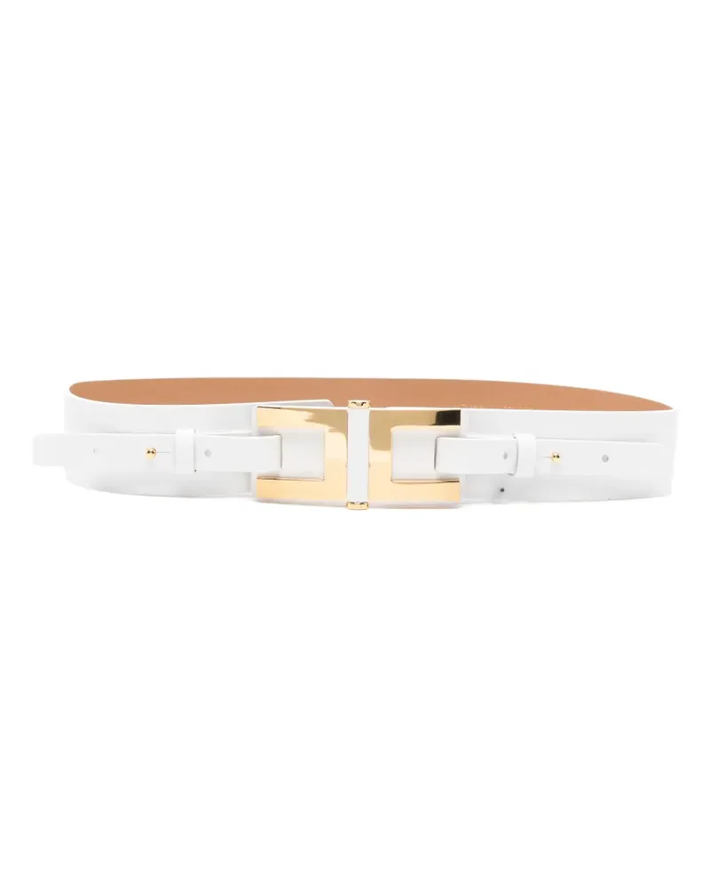 Elisabetta Franchi logo belt - Weiß - bei MyBestBrands shoppen
