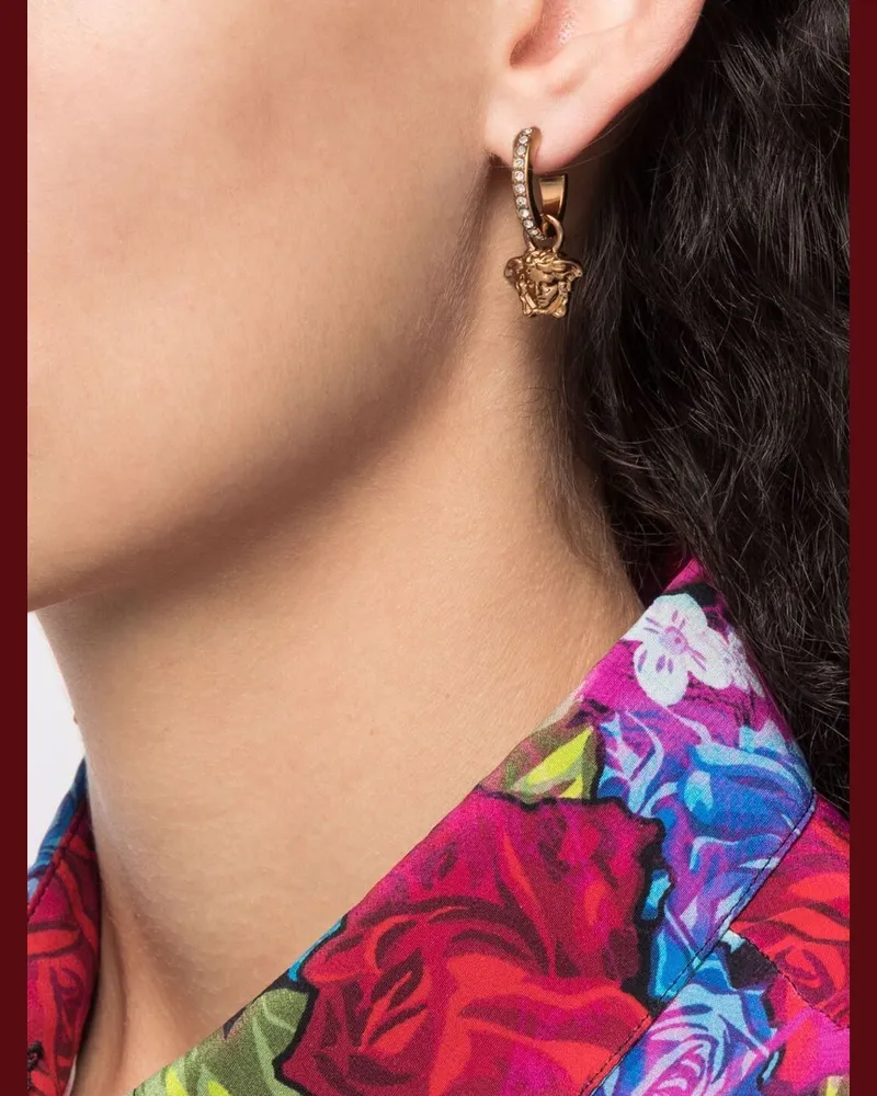 Versace La Medusa hoop earrings bei MyBestBrands shoppen
