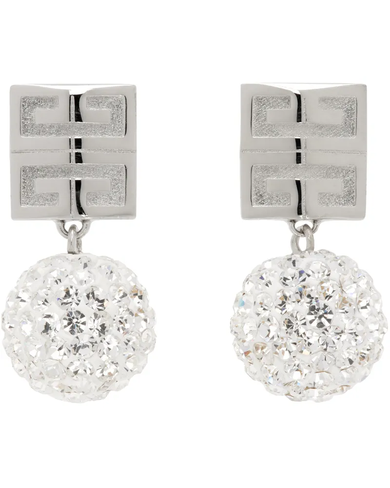 Givenchy Silver 4G Crystals Earrings bei MyBestBrands shoppen